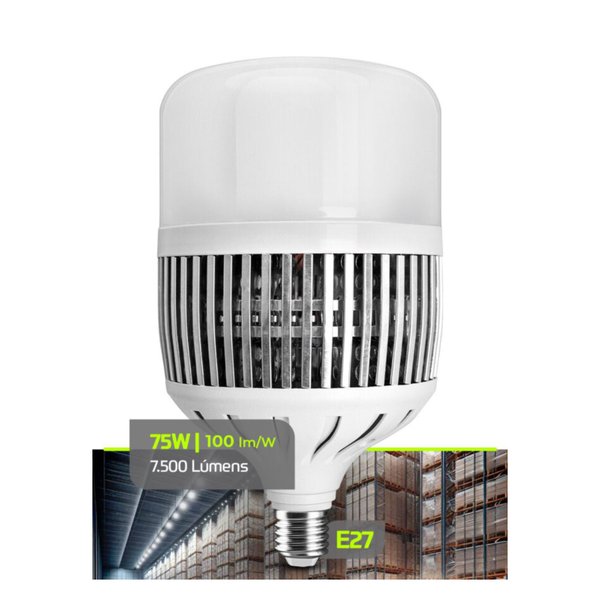Lampada Led Bulbo T132 75W Autovolt 6500K 7500Lm E27 Llb675C Lumanti ...